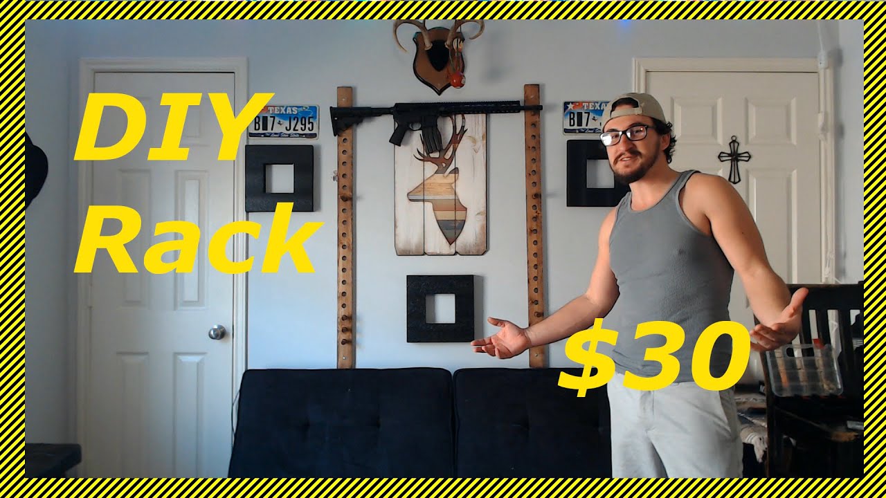 DIY Modular Gun Rack $30 - YouTube