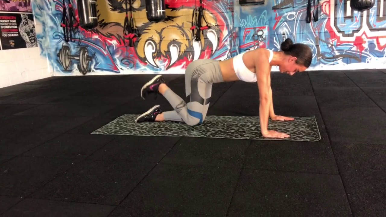 Banded kick backs toned - YouTube