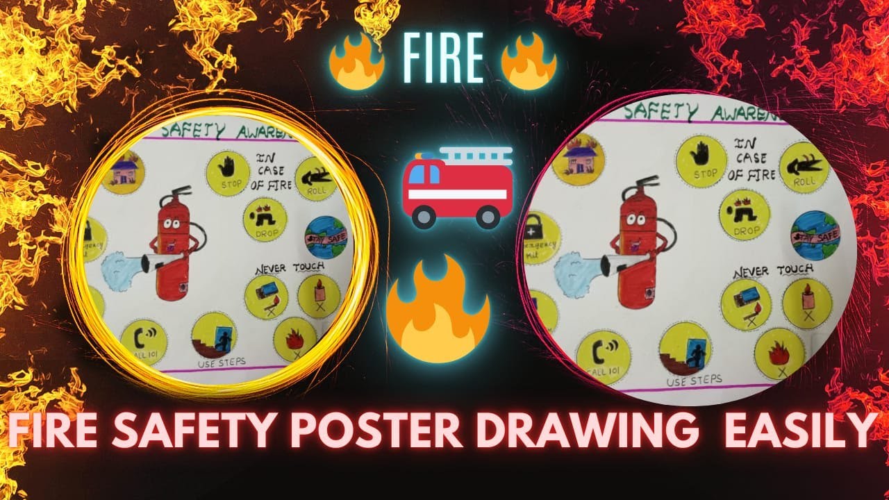 Fire safety poster making activity - YouTube