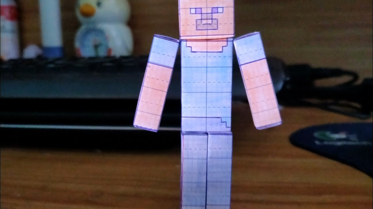 Minecraft Papercraft #1: Cách làm skin Steve bằng giấy. - YouTube