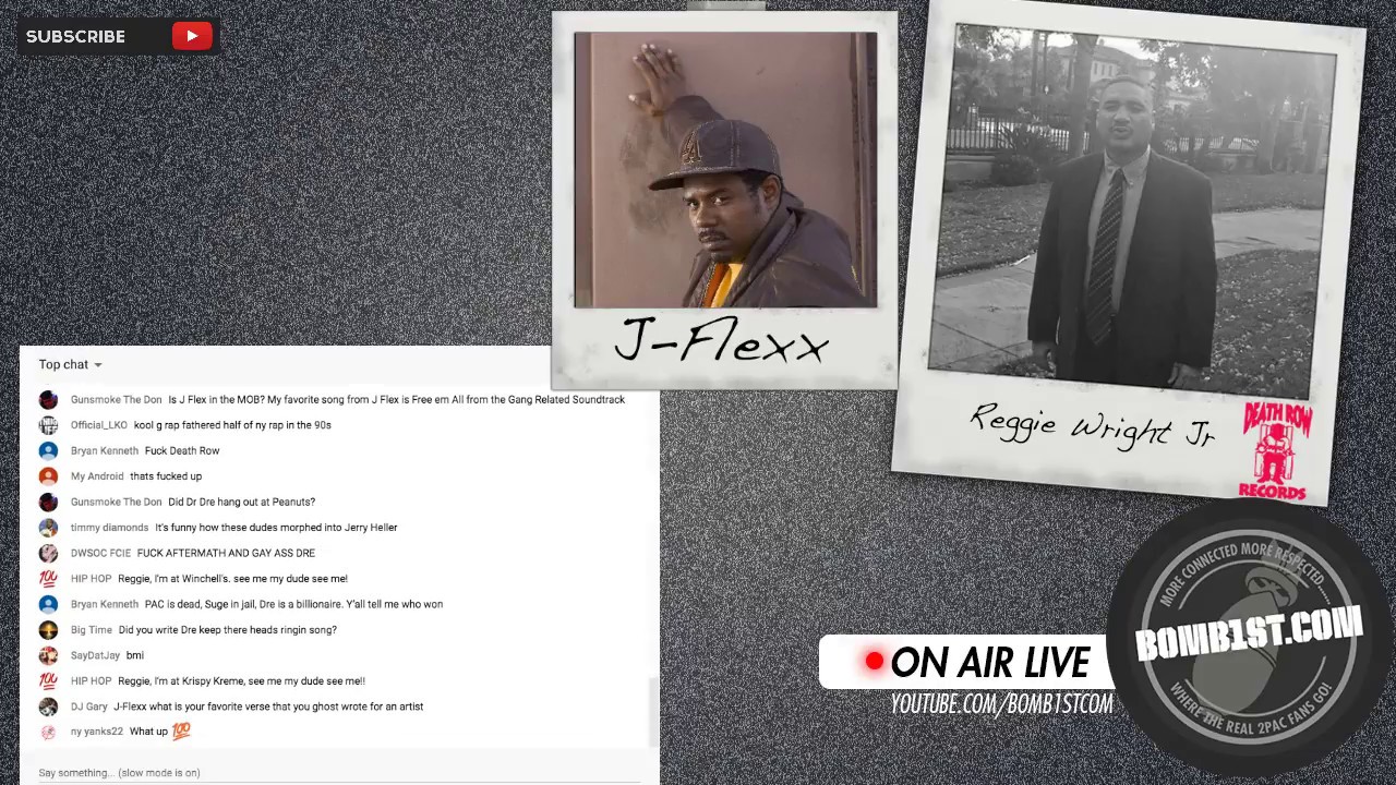 Bomb1st Live: J-Flexx, K.C. Amos and Reggie Wright Jr. | 2pac Outlawz ...