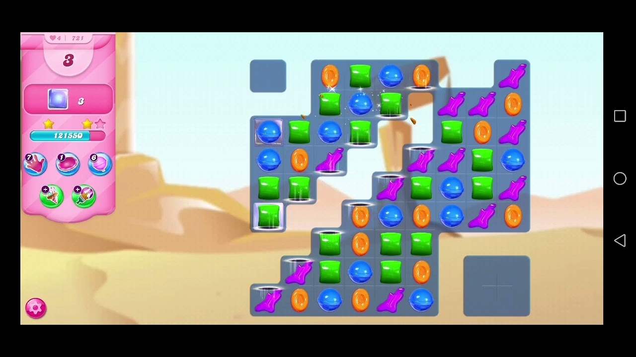 CANDY CRUSH SAGA LEVEL (721-724) - YouTube