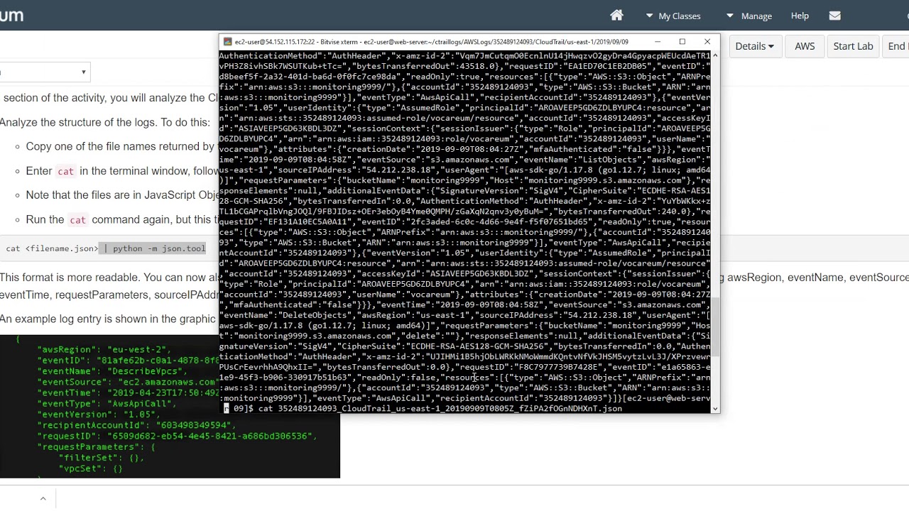Module 9 Activity 9 Monitoring with AWS CloudTrail - YouTube