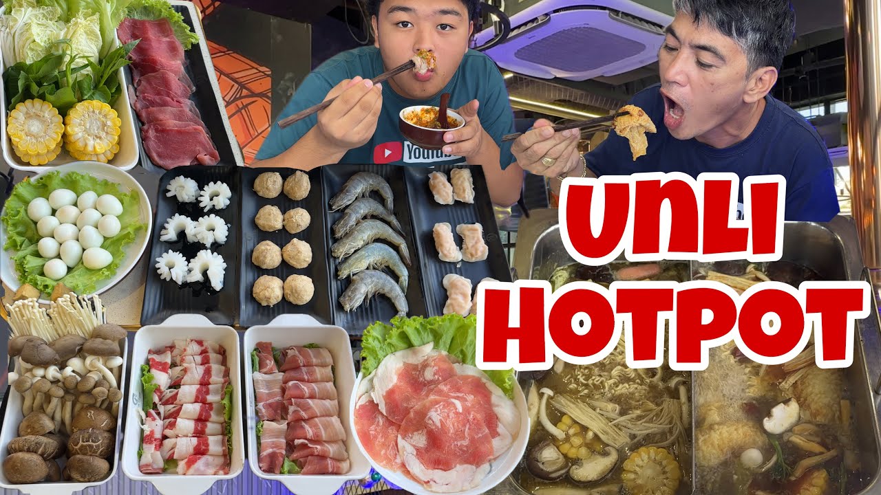UNLI HOT POT! SOBRANG SARAP! PINOY MUKBANG WITH JUSTLAFAM! - YouTube