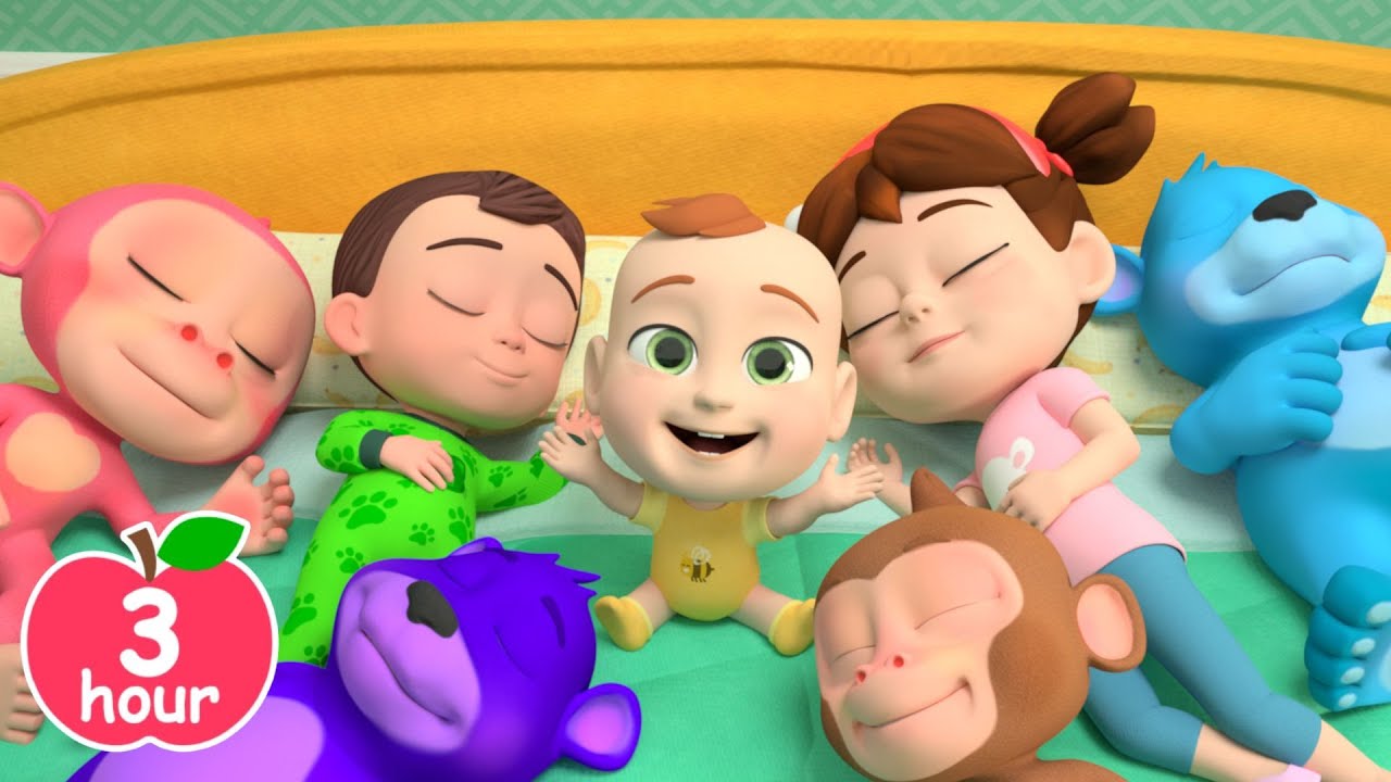 Ten In Bed | Sleepy Kids In Bed😴 +More Newborn Educational Nursery ...