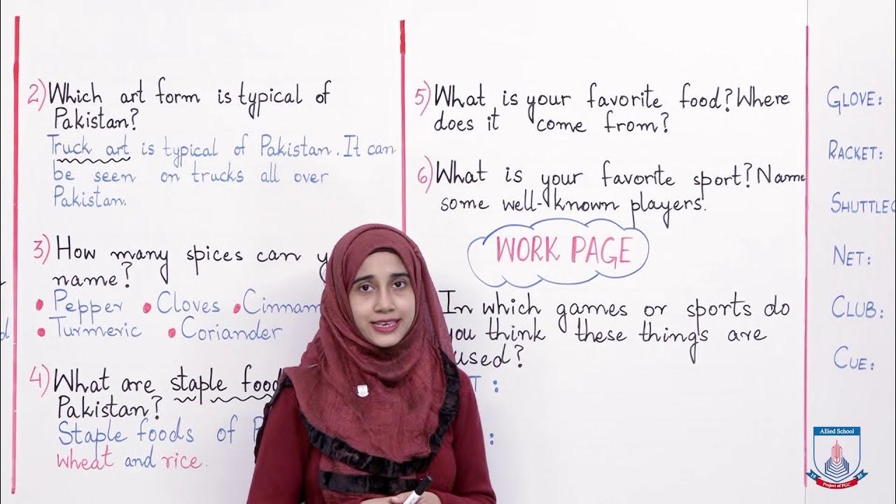 Class 4 - Social Studies - Chapter 14 - Lecture 3 Questions and ...