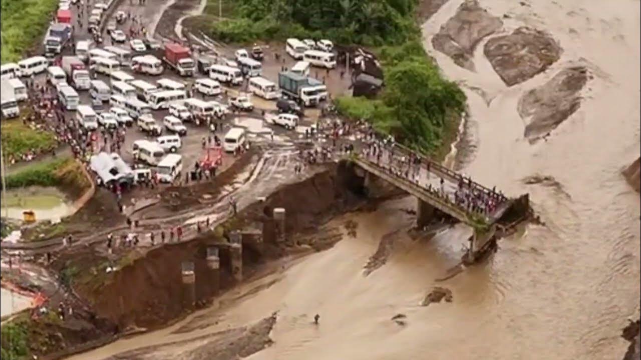 Yalu Bridge in Lae WASHED AWAY by the river - YouTube