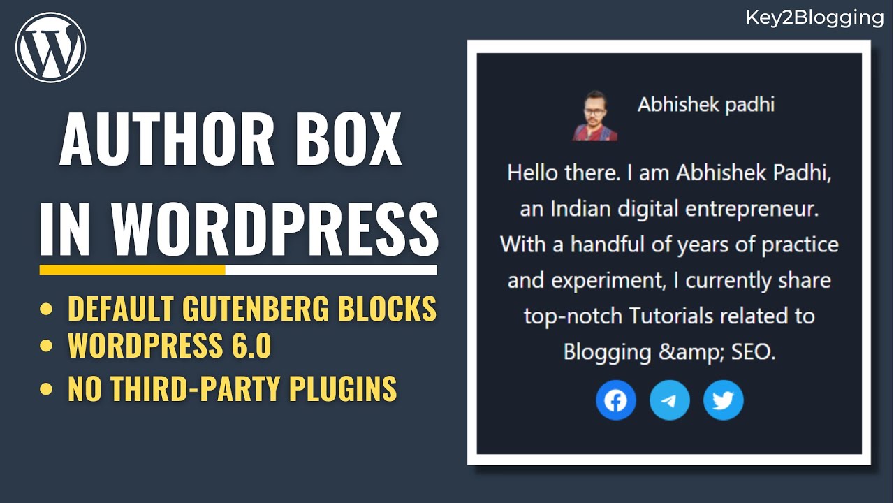 How To Add An Author Box In WordPress No Plugins No Coding Required How To Add An Author Box In WordPress No Plugins No Coding Required