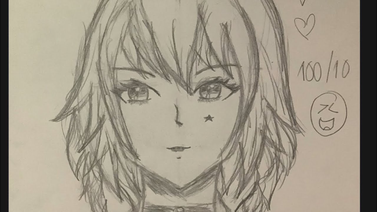 Drawing vlog#25- Cute anime girl with a wolfcut! - YouTube