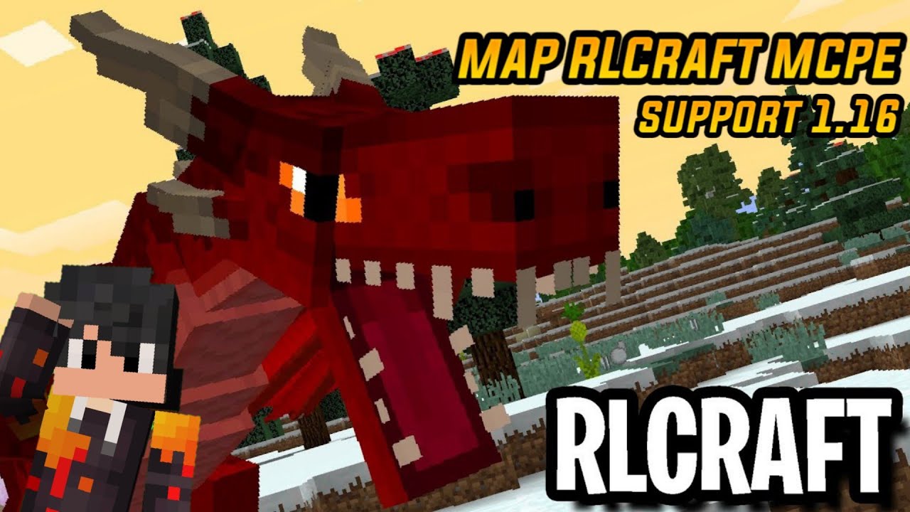 MAP RLCRAFT VERSI MCPE 1.16 MIRIP MCPC + CARA PASANGNYA - YouTube