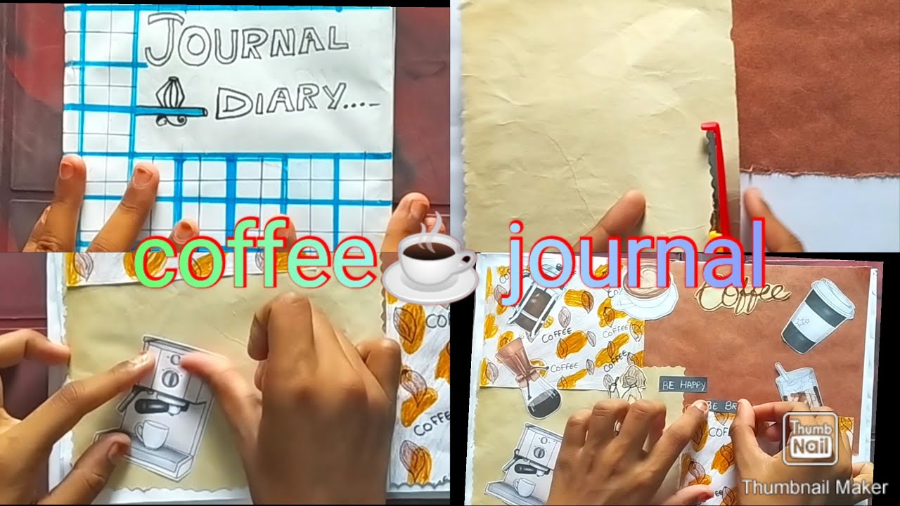☕coffee theme journal. easy and simple. - YouTube