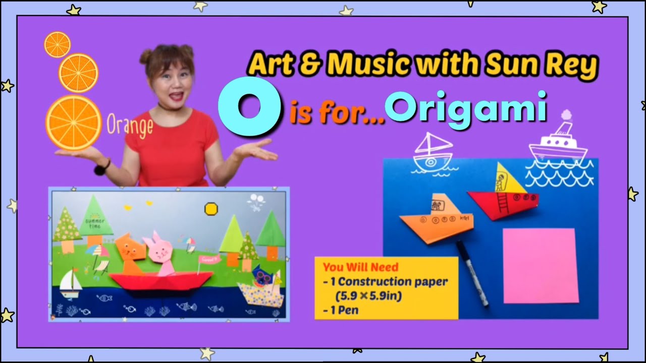 Alphabet "O" is for Origami, Owl./Kids Online Preschool/Circle Time[Art ...