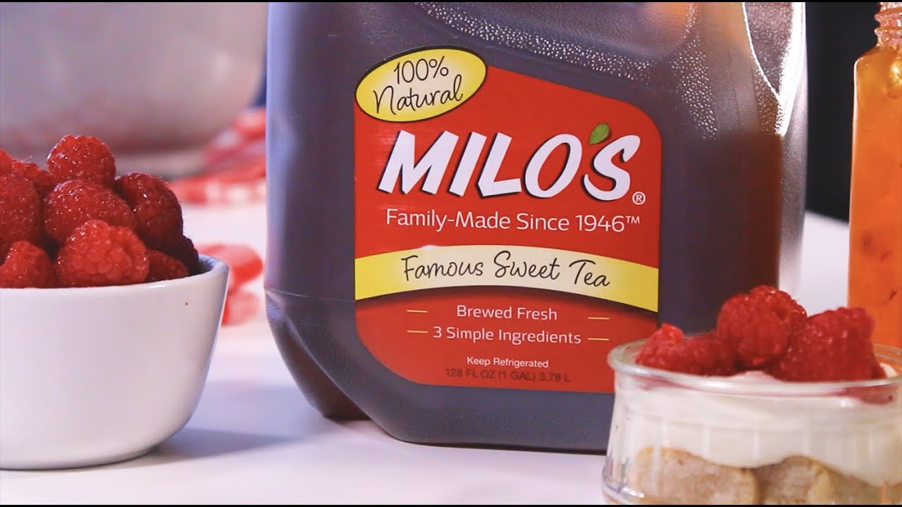 Milo's Raspberry Peach Tea Trifle - YouTube