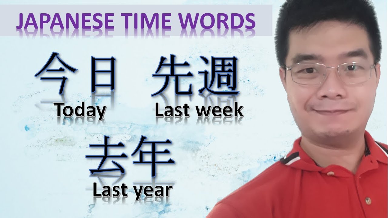 Japanese Time Words - How to say "today", "tomorrow", "yesterday ...