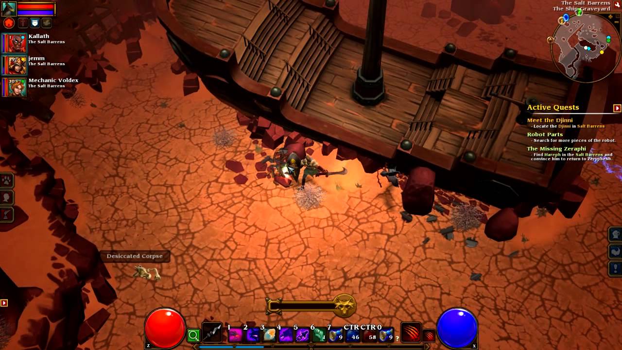 Torchlight 2 (Coop): Part 12 -To the Salt Barrens and Phase Portal ...
