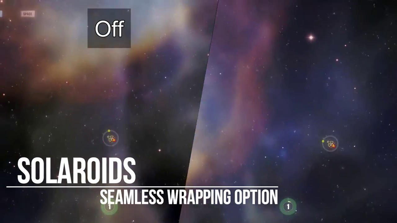 Solaroids [Asteroids] Seamless Wrapping Option Comparison - YouTube