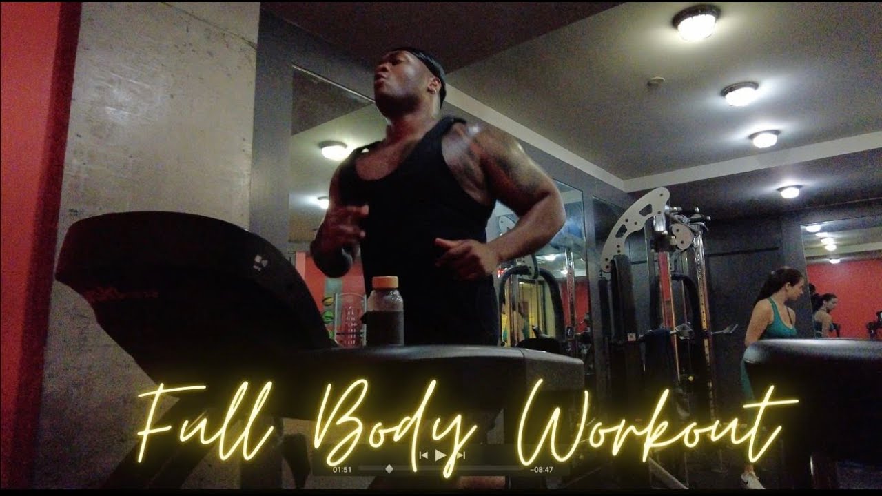 Full Body Workout 🏋️‍♀️ | Cardio| Pullups| Bicep Curls| Leg stretches - YouTube