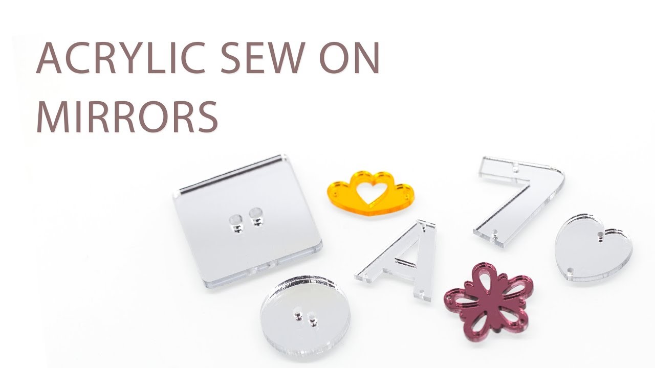 Acrylic Sew on Mirrors for Costumes. Customized you own style! - YouTube