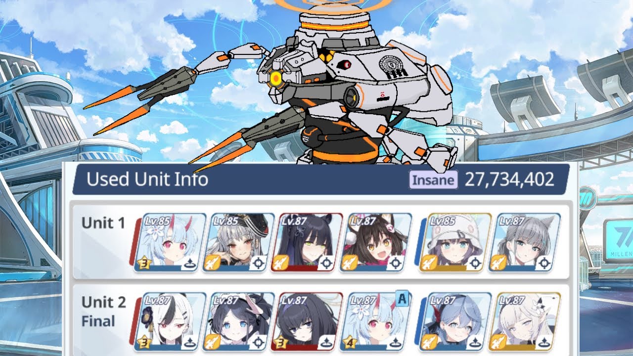 [Blue Archive] Hod Urban Insane (blue) 27.734m 2pan - YouTube