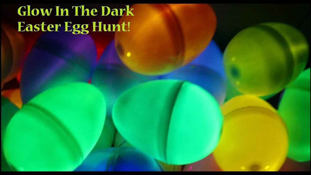 Glow In The Dark Easter Egg Hunt! - YouTube