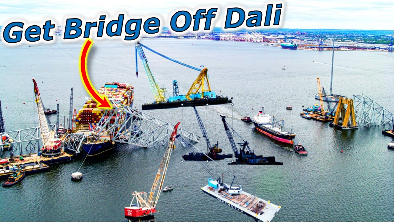 HOW Will They Move Key Bridge Off MV Dali Ship? - YouTube