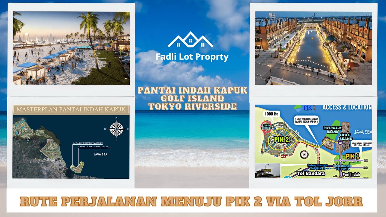 Review Jalan dan Cluster PIK Golf Island | PIK 2 | Via Tol JORR - YouTube
