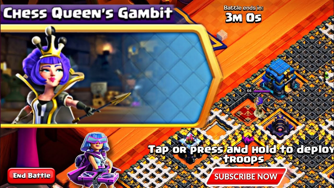 Easily 3 Star on CHESS QUEEN'S GAMBIT Challenge in Clash of Clans ...