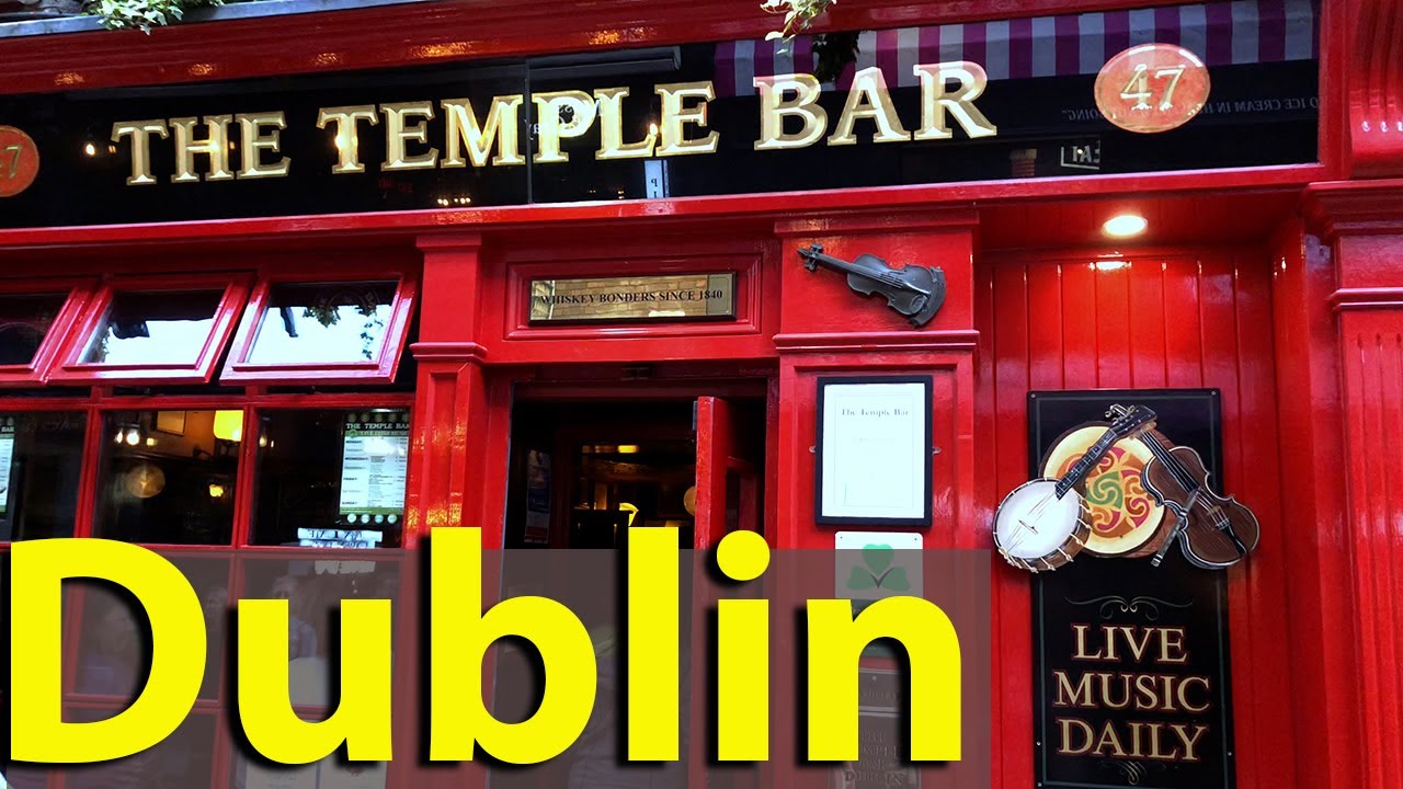 Dublin's Temple Bar, music in the streets in Ireland's nightlife capital - YouTube