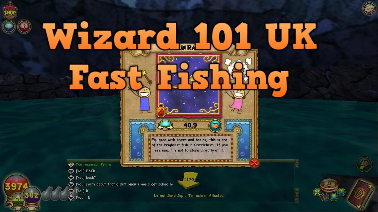 Wizard101 : Fast Fishing , Catching Sun Ray - YouTube