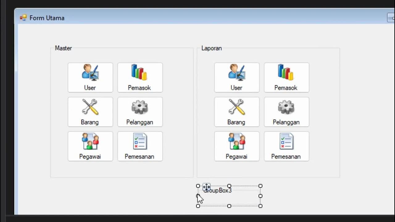 Cara Membuat Menu Utama (GroupBox, Button dan ImageList) pada Visual ...