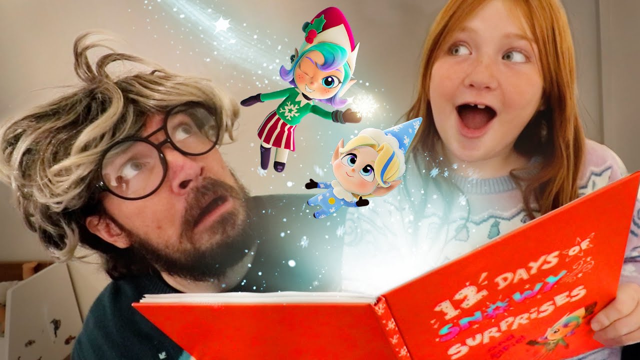 MAGiC ELF BOOK with SNOWY and ELFY!! Library Dad reads fun christmas ...