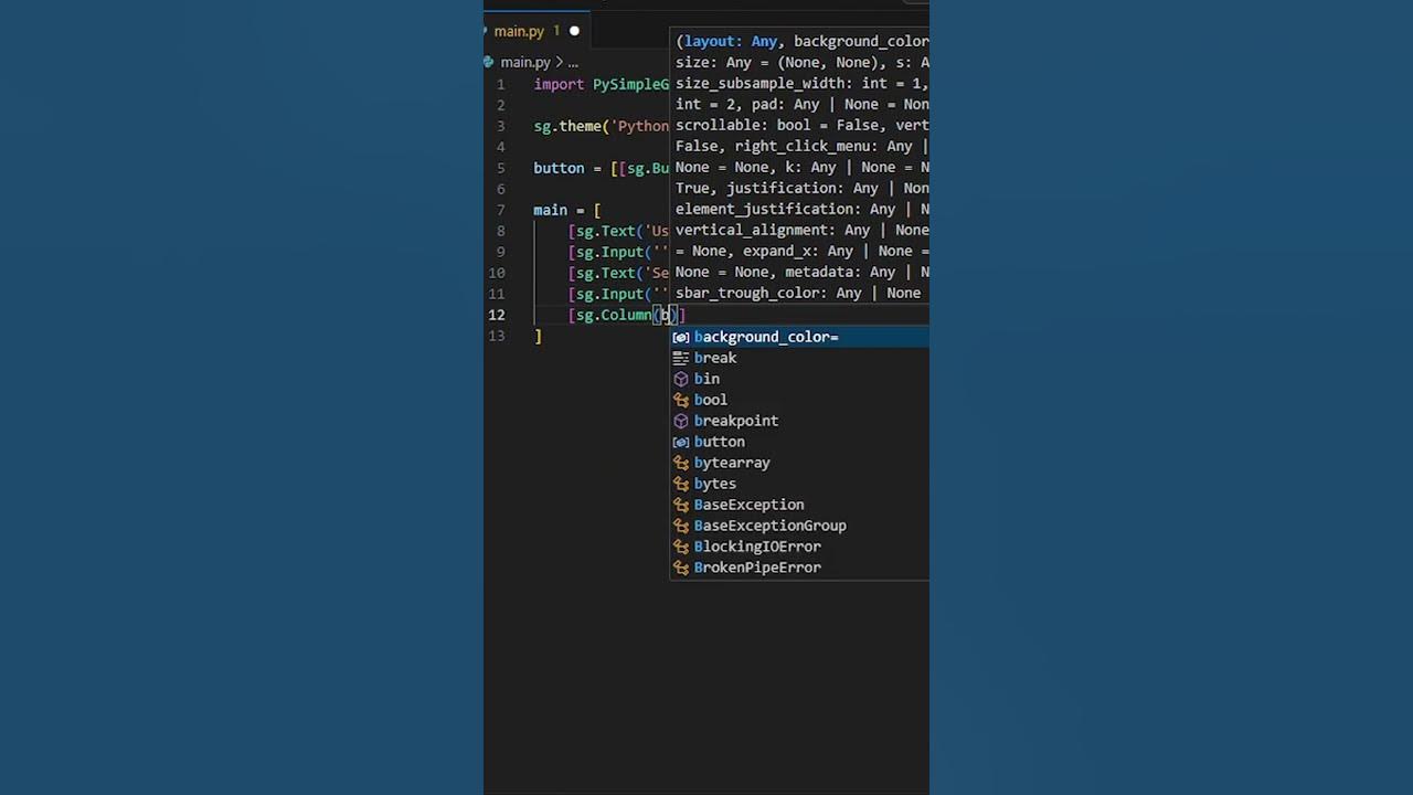 🧩 Como criar uma tela de login simples com Python #shorts #python #short - YouTube
