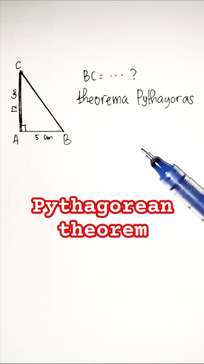 Pythagorean Theorem Explained! #shorts #youtubeshorts #maths #education ...