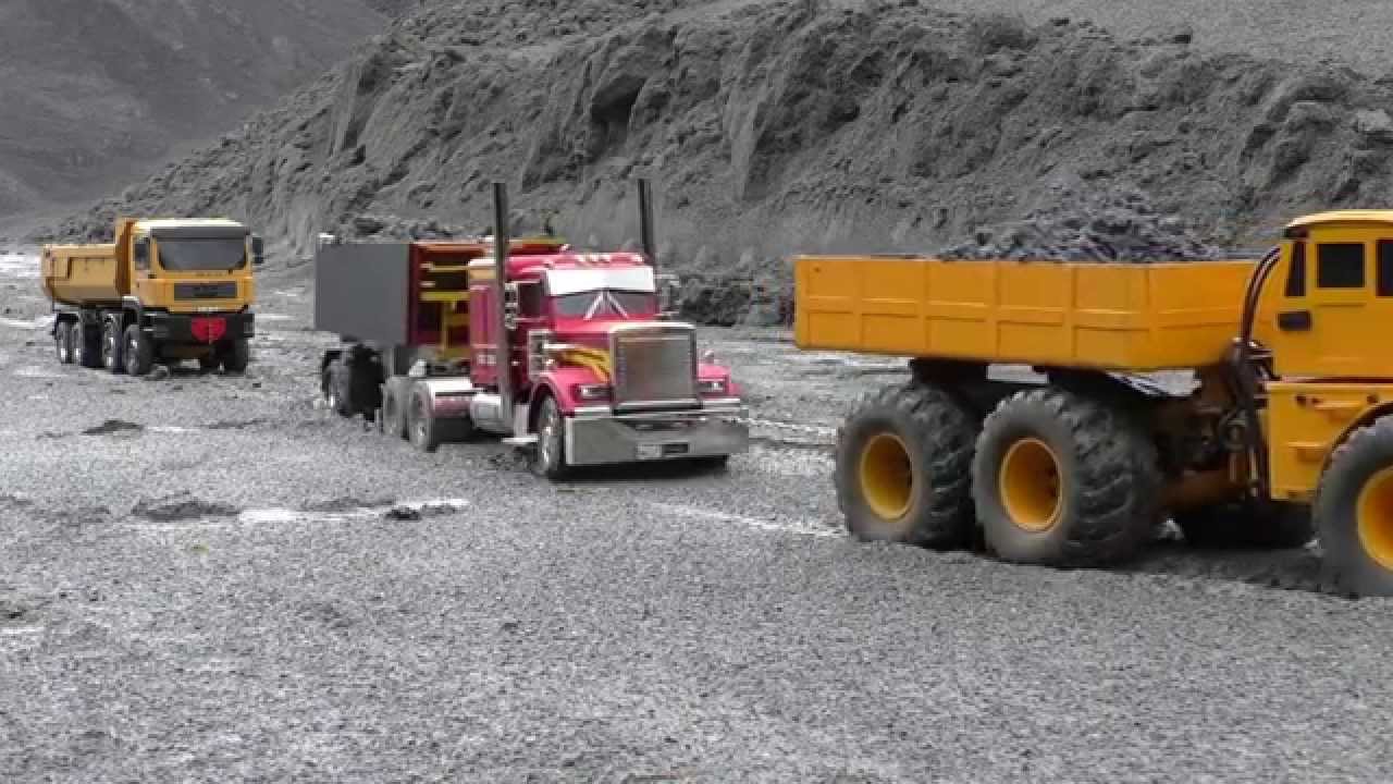 RC CONSTRUCTION | Mud on the construction site | RC Live Action! - YouTube