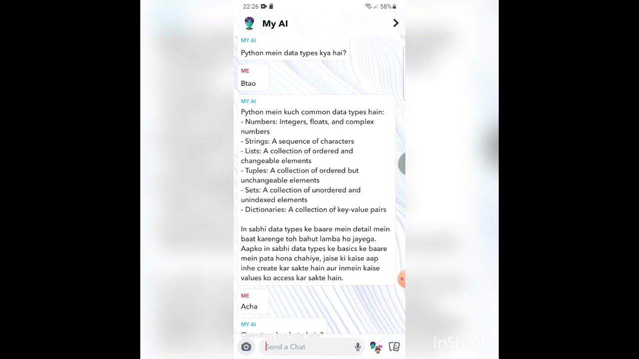 Learning Python With Snapchat AI 😂💯#shorts #python #pythonprogramming # ...