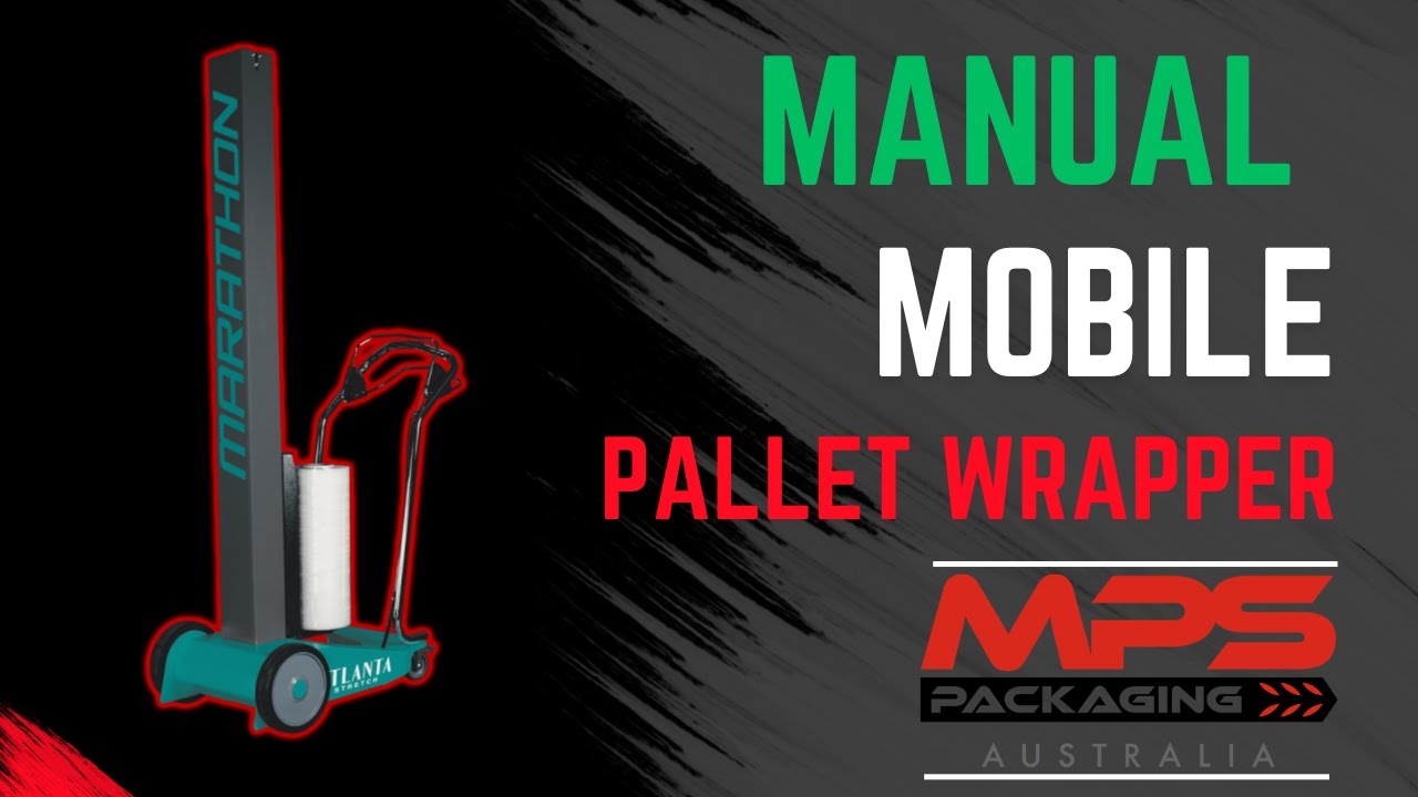 Using a Manual mobile pallet wrapper | Mobile stretch wrapper - YouTube