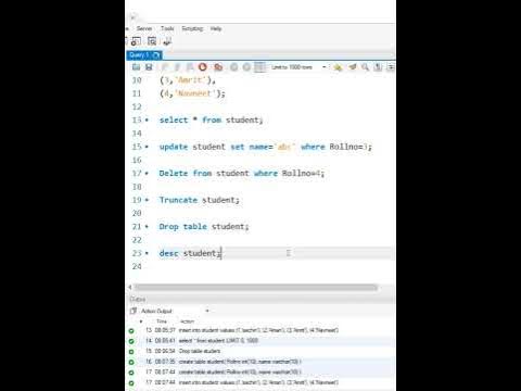 How to Check Structure of a Table in SQL - YouTube