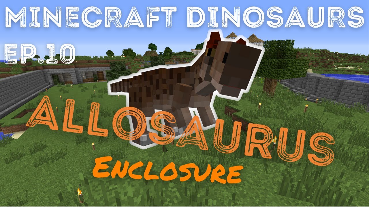 Allosaurus - Minecraft Dinosaurs - Fossils and Archaeology Ep.10 - YouTube