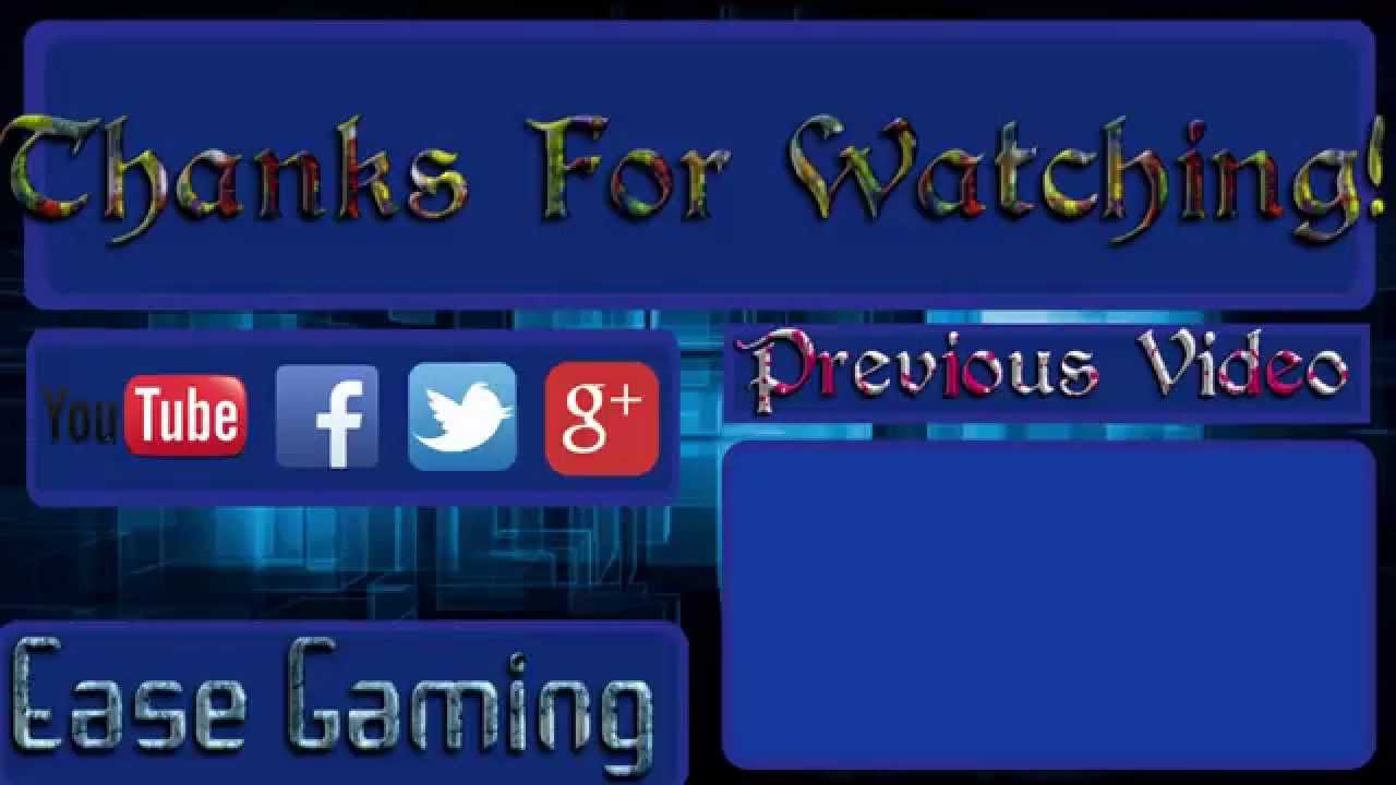 Outro Layout Format - YouTube