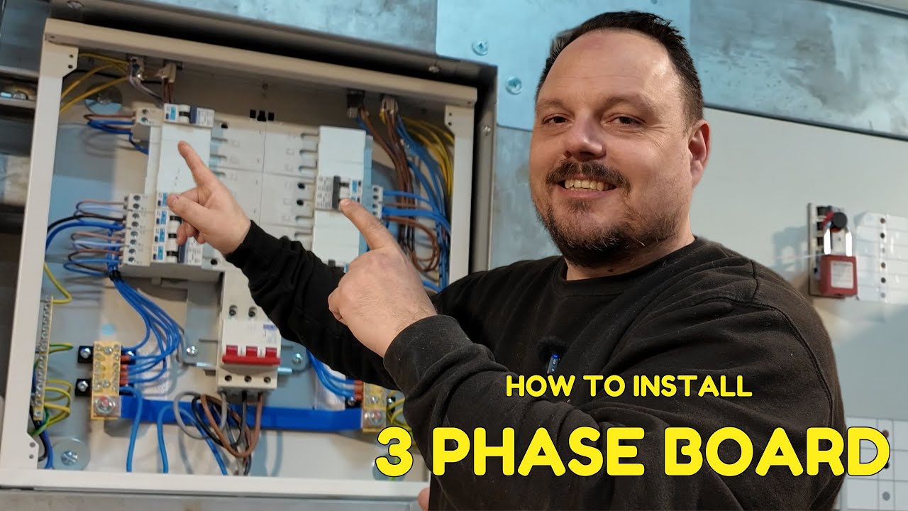 3 phase distribution board installation and wiring - How do you do it ...