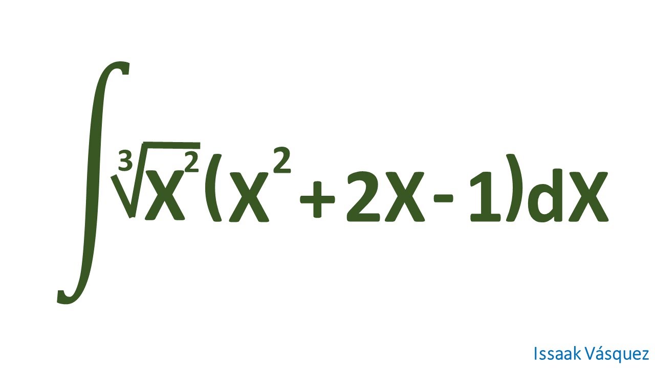 Integral directa, Ejercicio 3 (Cálculo) - YouTube