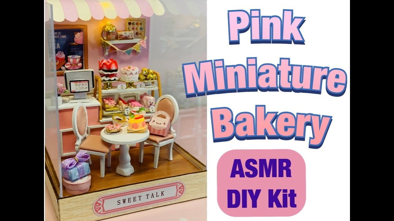 DIY Pink Miniature Bakery Kit | Relaxing Music | Step by step tutorial ...