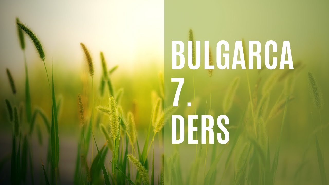 Bulgarca 7.Ders - YouTube