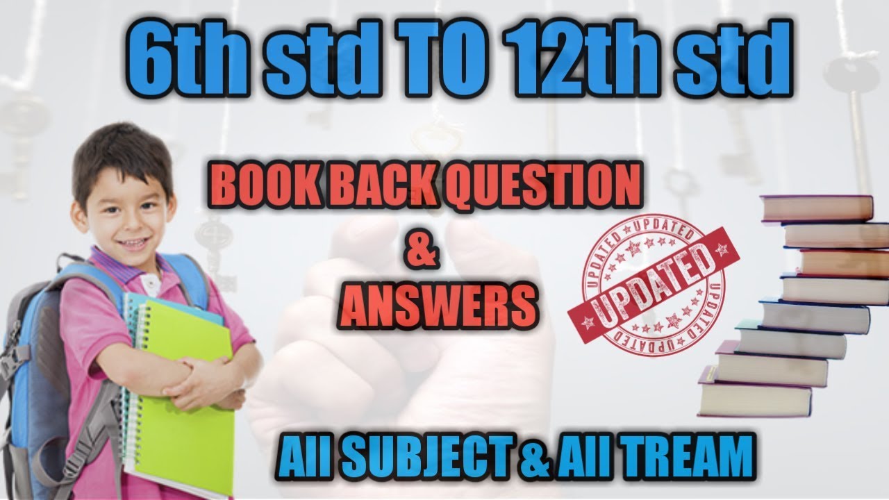 6th TO 12th STD school book all subject book back question&answer - YouTube