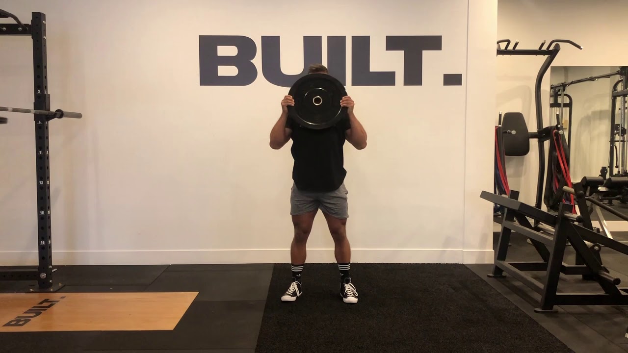 Plate Overhead Press - YouTube