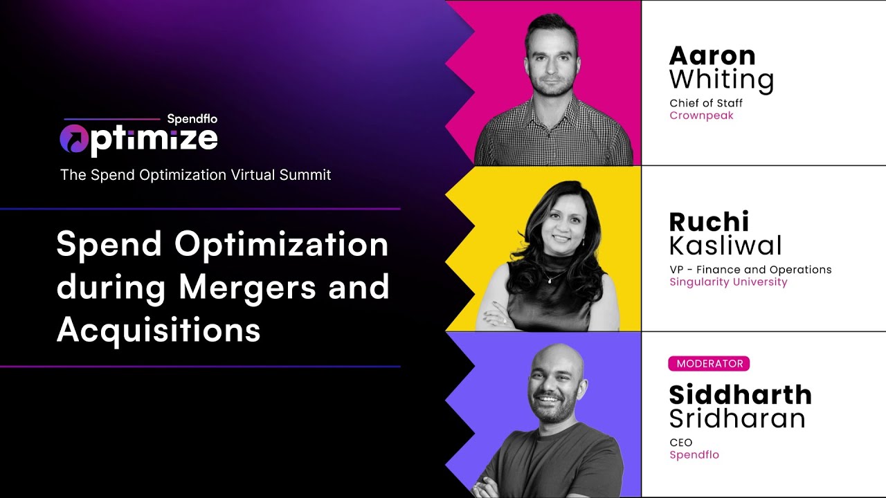 Spend Optimization during Mergers and Acquisitions | Optimize Summit ...
