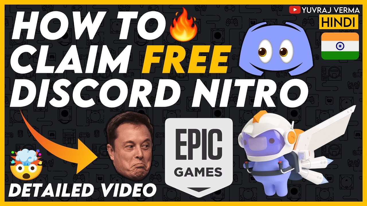 Claim Free Discord Nitro - Hindi | Epic Games - 3 Months Nitro ...