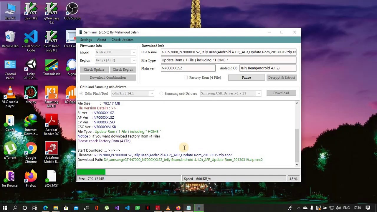 SAMFIRM STEP BY STEP (SAMSUNG OFFICIAL FIRMWARE) - YouTube