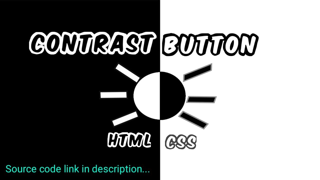 Contrast Button | How to create Contrast Hover Effect using HTML and ...