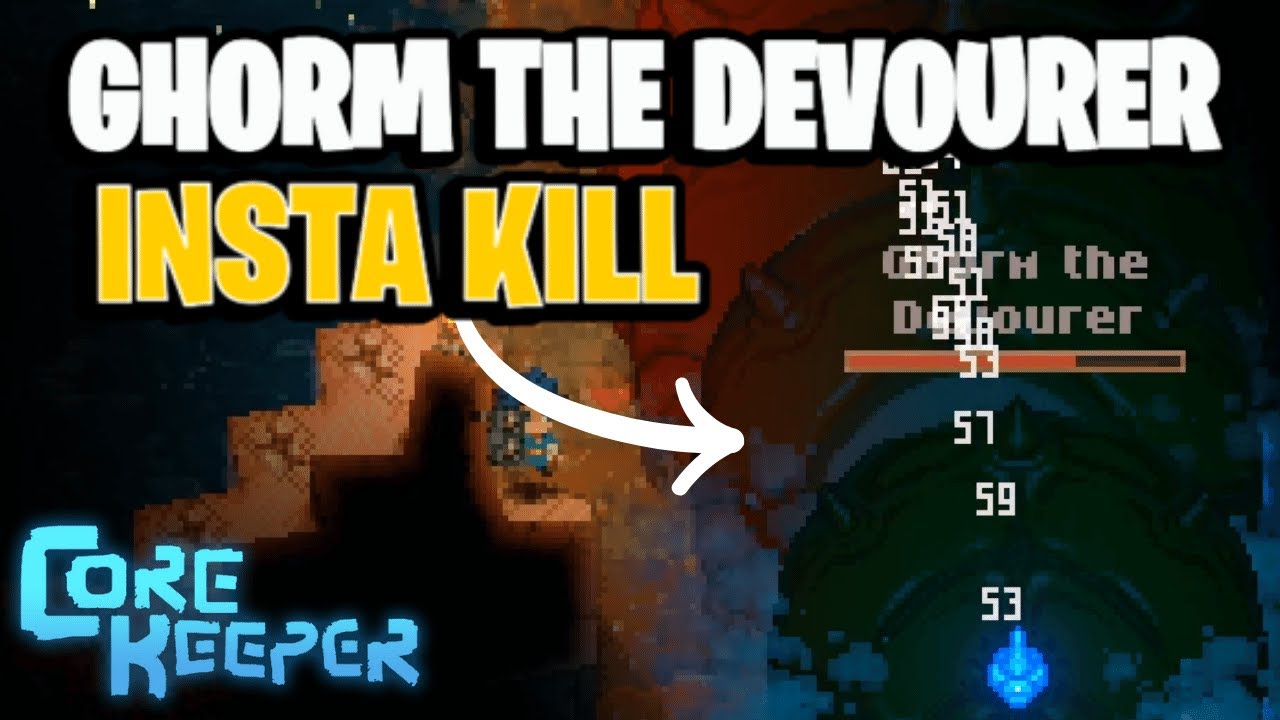 Easiest way to defeat GHORM! (no armor/weapons) | Core Keeper - YouTube